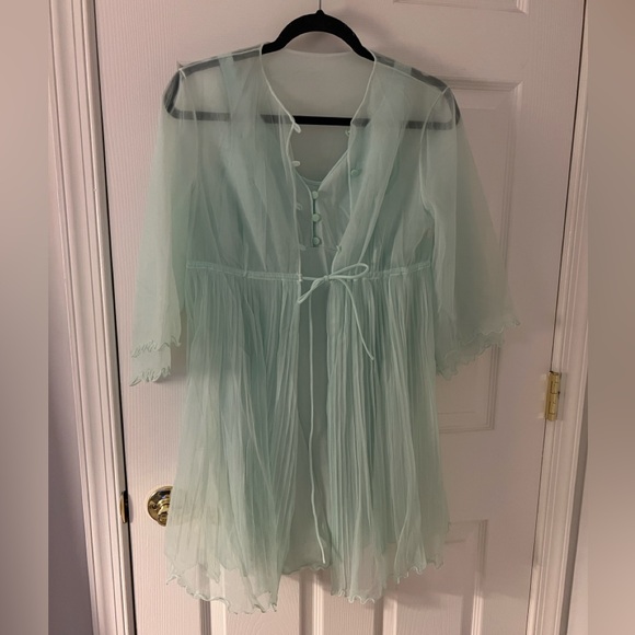 Sears | Intimates & Sleepwear | Vintage Sears Mint Green Nightie Set ...